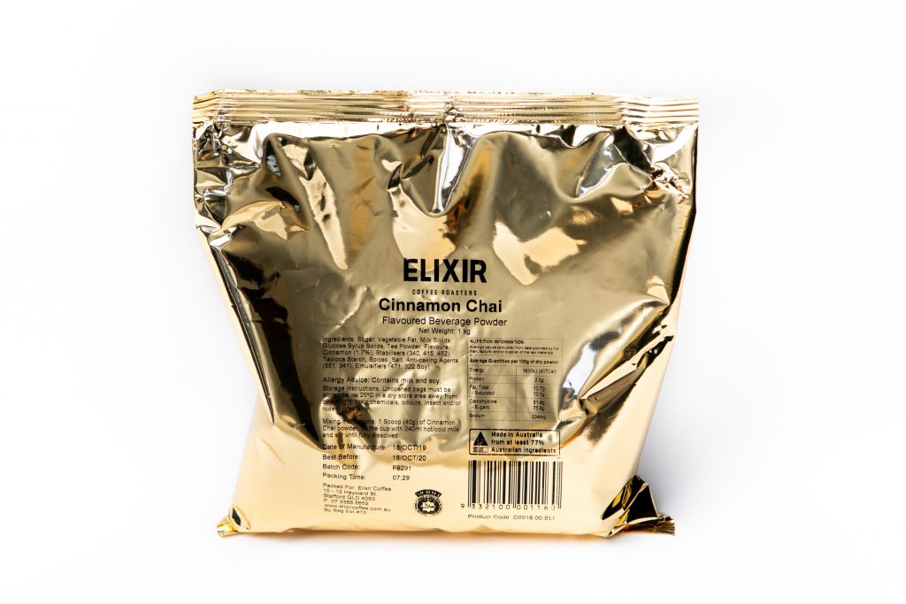 Buy Elixir Chai Latte Powder 1kg