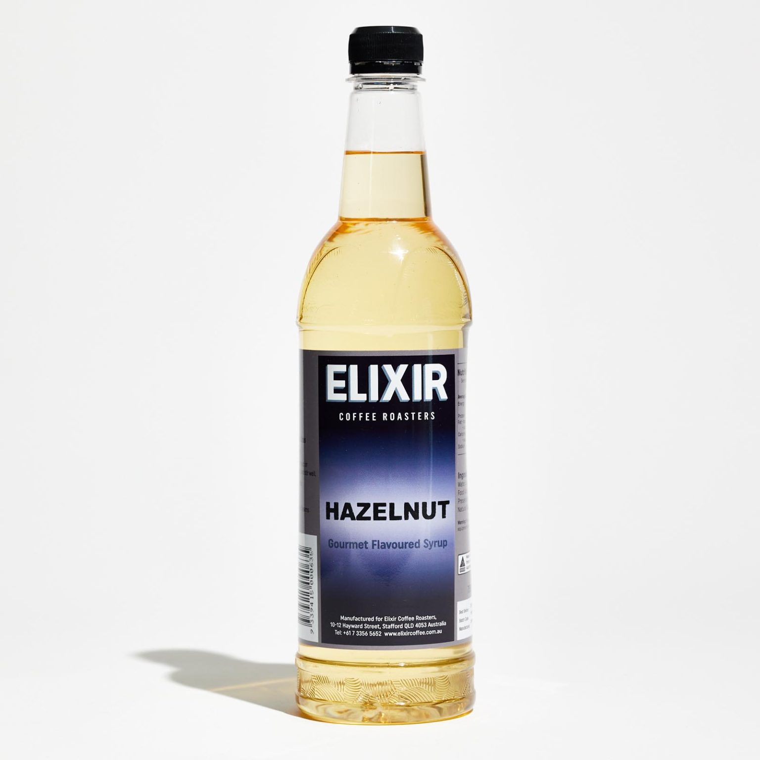 Elixir Flavoured Syrup - Hazelnut (750ml) - Elixir Coffee